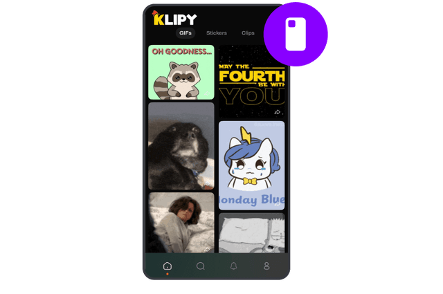 Share GIFs, Clips & Stickers on Miro, Zapier, Figma | KLIPY Apps